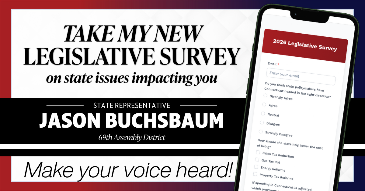 Take My 2026 Legislative Survey For Next Session
